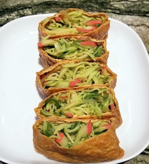 Stuffed Aburaage (tofu pockets) with Somen | San Diego Chinese Women's ...
